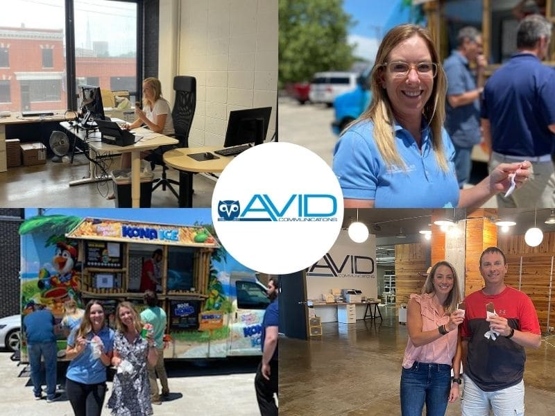 It's great to be back in the office together! - Avid Communications